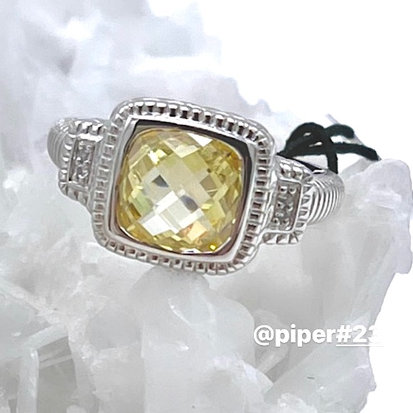 Judith Ripka | Jewelry | Nwt Judith Ripka Canary Crystal White Sapphire ...